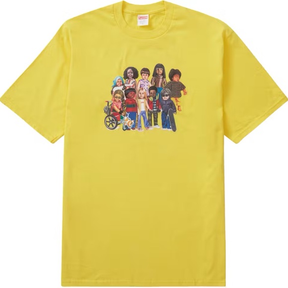 Supreme | Shirts | Supreme Children Yellow Tshirt Xl | Poshmark